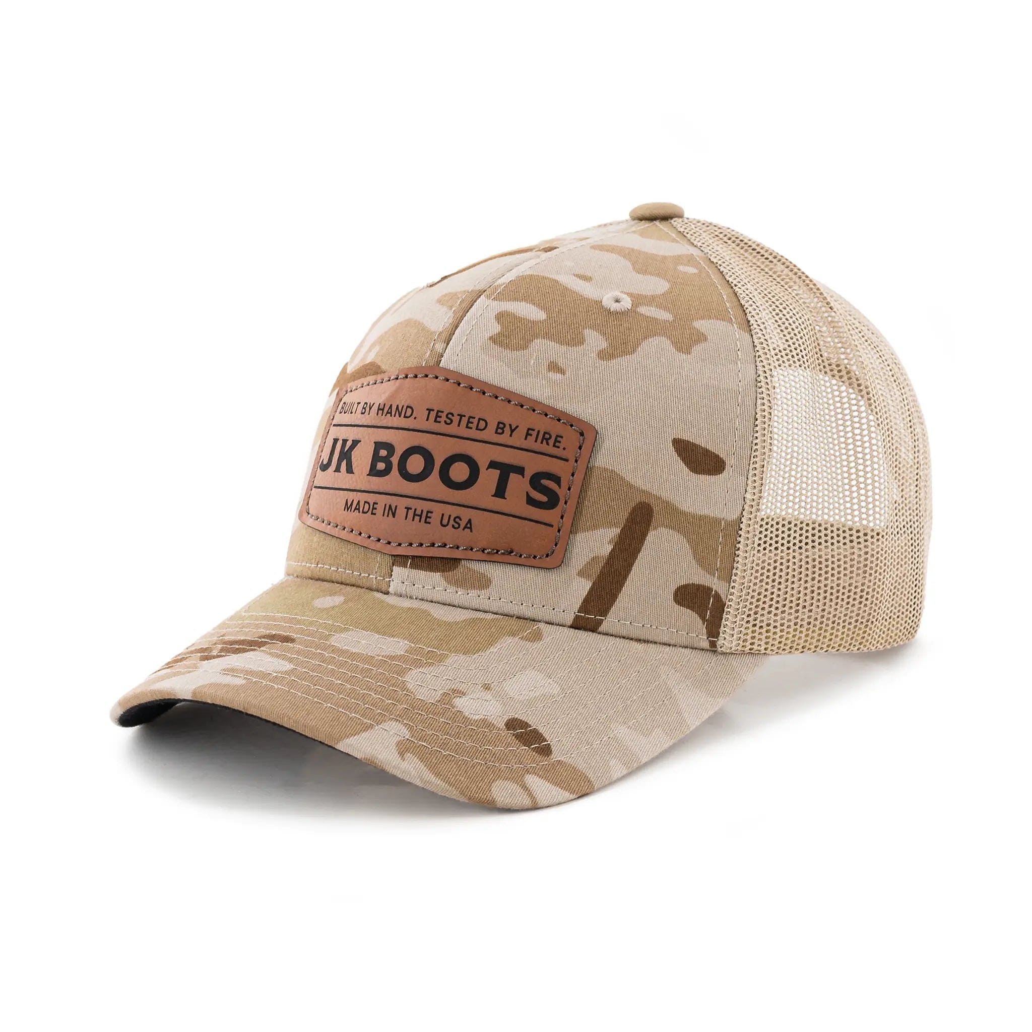 Leather Patch Snapback - Camo – JK Boots